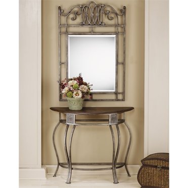 Weston Home Caden Wood Scrollwork Sofa Table, Antique Black - Walmart.com