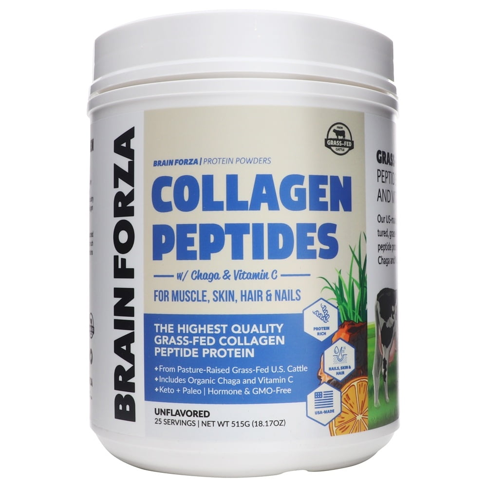 Brain Forza - Collagen Peptides Powder Unflavored - 18.17 oz. - Walmart.com
