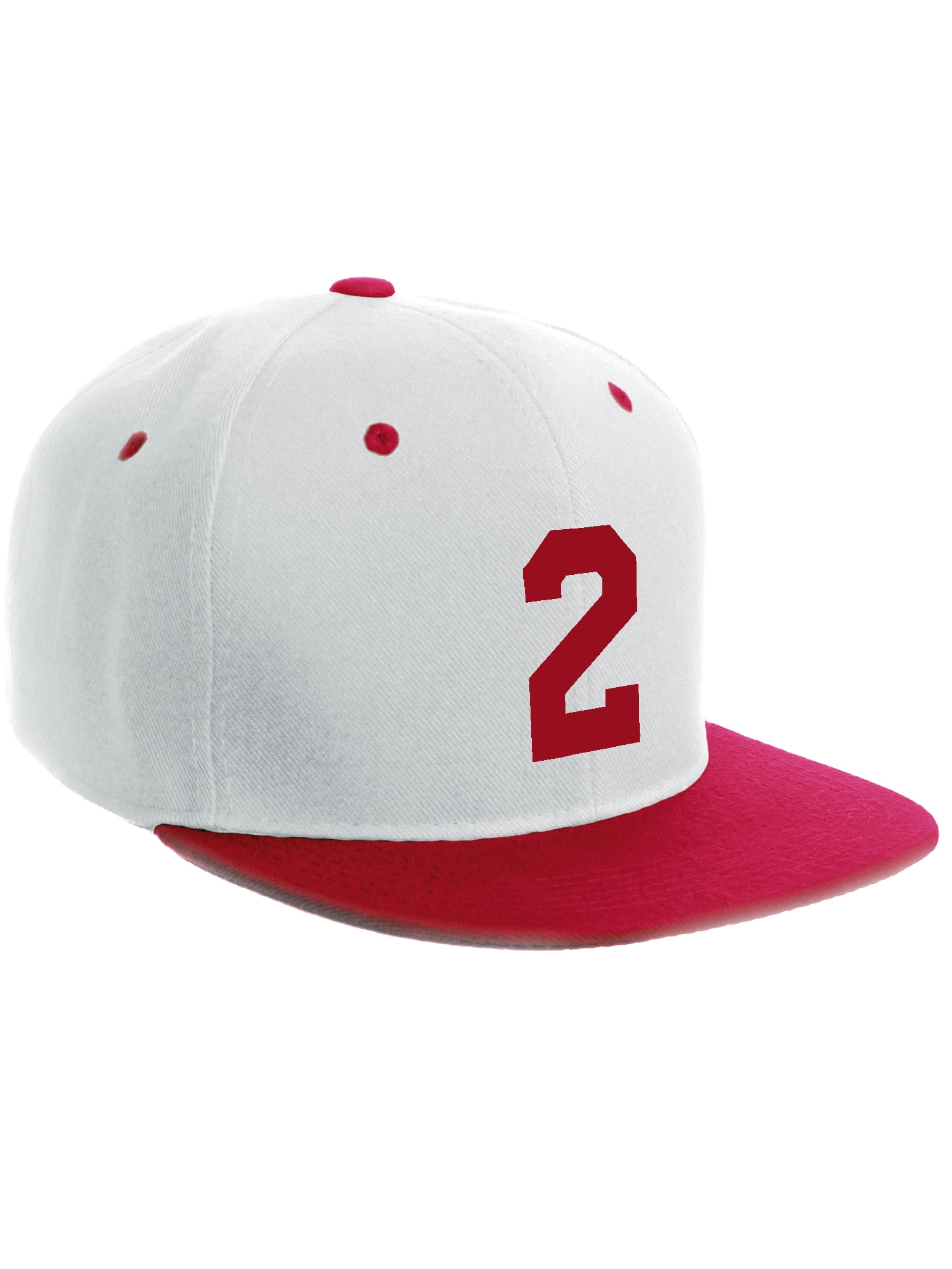 Classic Flat Bill Visor Snapback Hat Custom Color Player Team Numbers ...