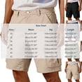 Agkizg Men's Shorts Solid Color Cargo Fitness Outdoor 5 Inch Inseam ...