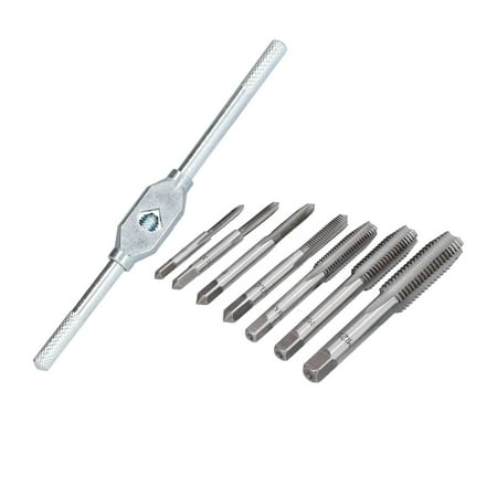 Garosa Machine Taps Set,Tap Wrench Set Metric Machine Hand Screw Thread ...