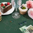 316L Stainless Steel Hoop Earring Findings Wine Glass Charms Findings ...