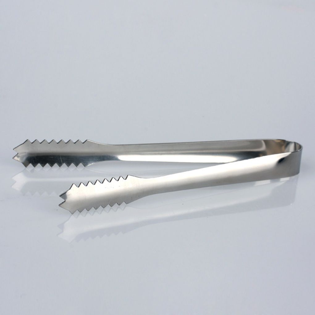 3 Pcs Kitchen Bar Stainless Steel Salad Ice Cake Bread Food Tong Clip ...