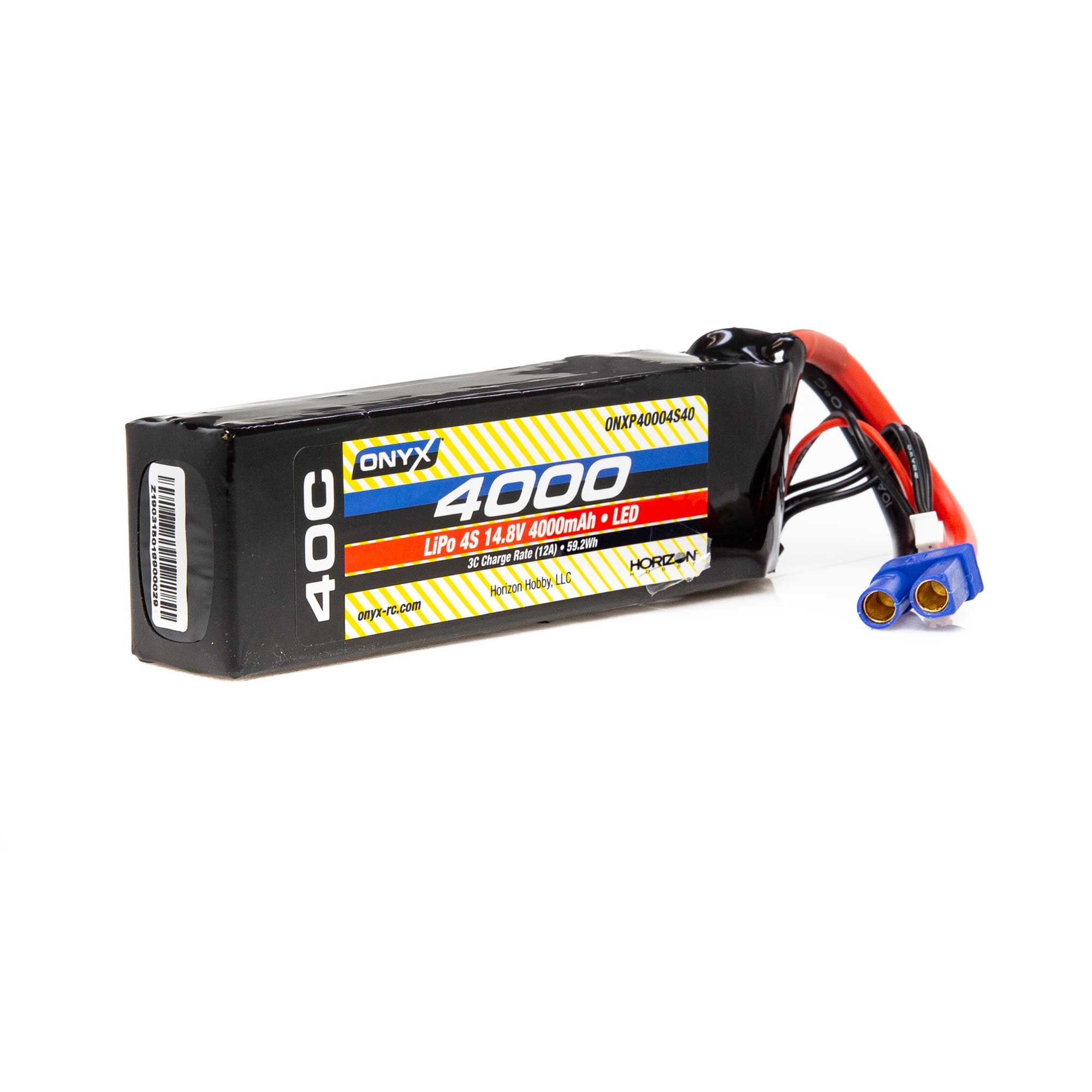 Onyx 14.8V 4000mAh 4S 40C LiPo Battery: EC5, ONXP40004S40 - Walmart.com