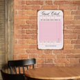 Aluminum Metal Sign Print ‒ Blank Guest Check Design, 8 x 12 Inch Wall ...