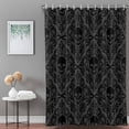 Baroque Style Shower Curtain Set with Hooks, Grey Black Skull Classical ...