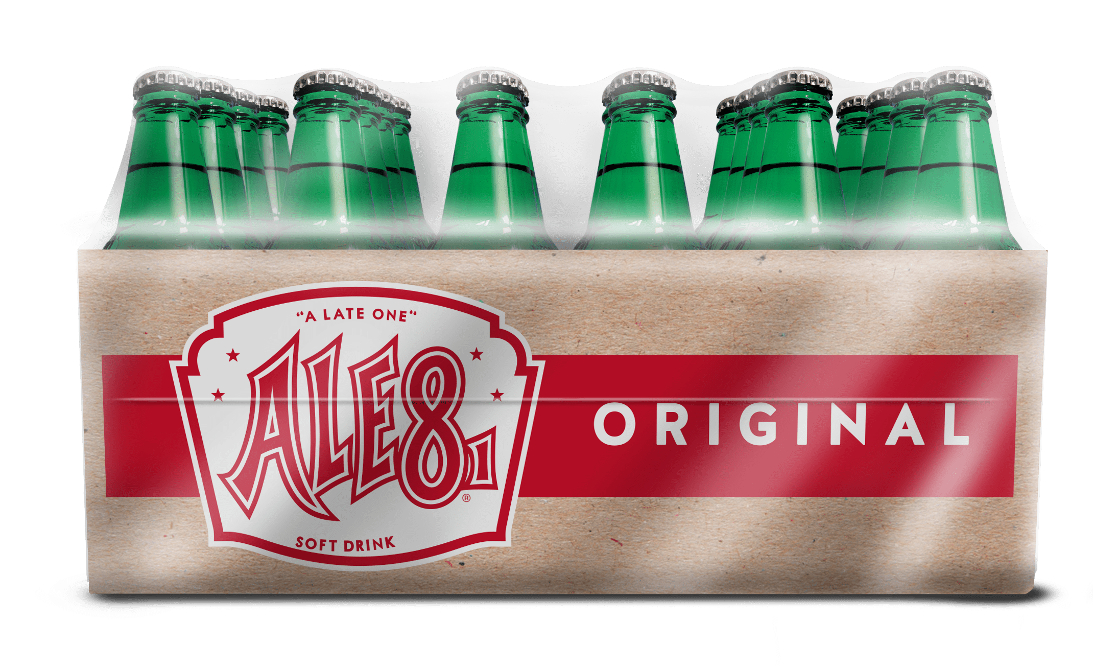 Ale-8-One Ginger Ale Green Glass Soda Pop, 12 Fl Oz, 24 Pack Bottles ...
