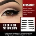 Flmtop 5 Pairs/Sheet Eyeliner Reusable Double Plastic Self-adhesive ...