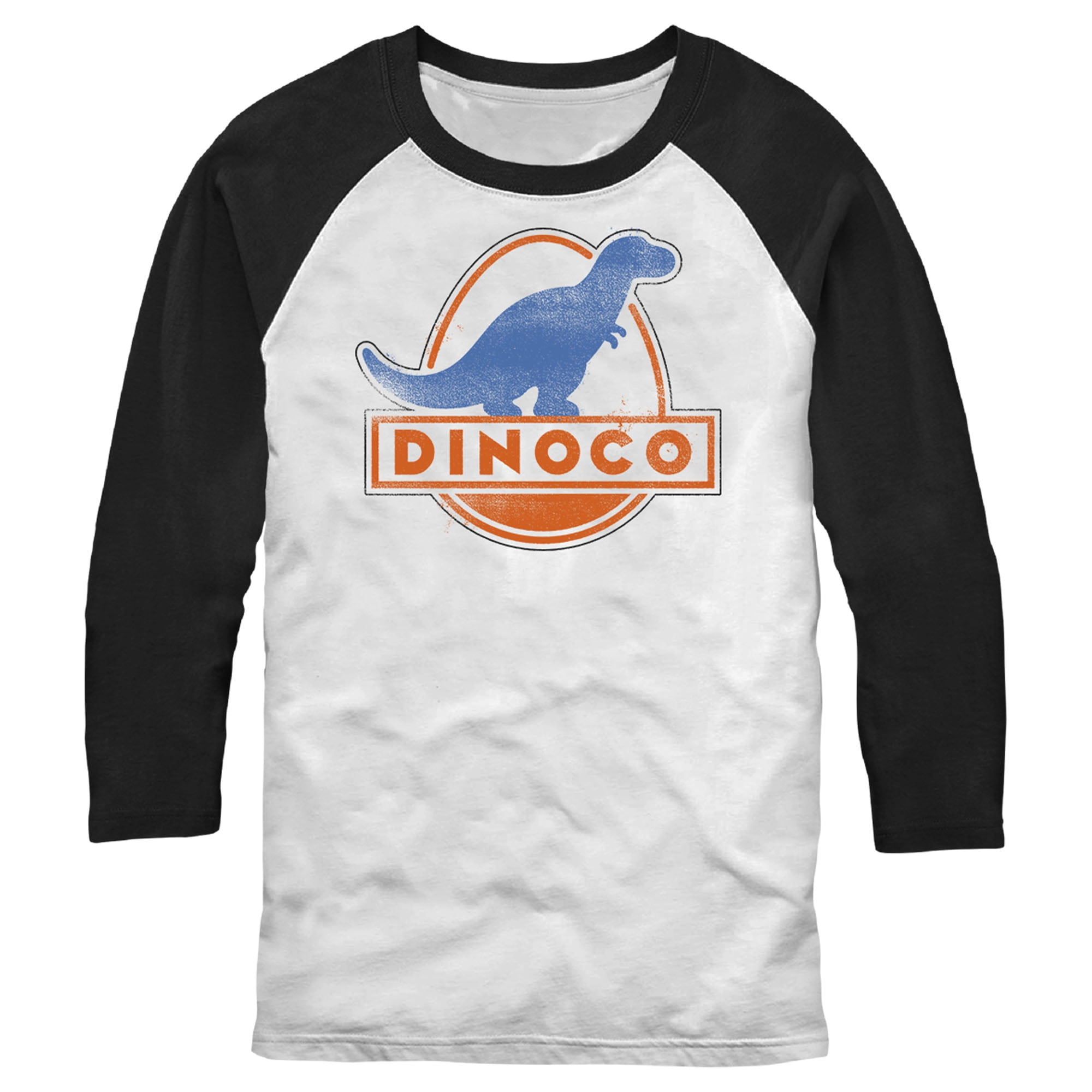 Men's Cars Dinoco Classic Logo Baseball Graphic Tee White/Black Large ...