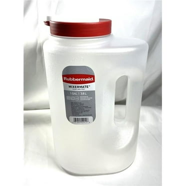 Rubbermaid MixerMate 1 Gallon Plastic Storage Drink Pitcher, Juice and ...
