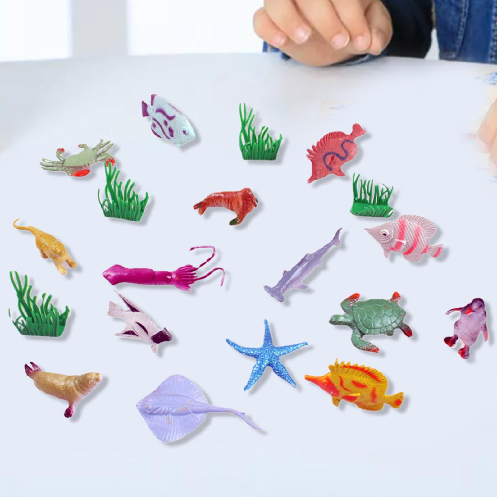 Juego de Juguetes de Animales Marinos Perfke Juguetes Educativos ...