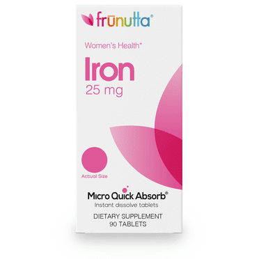 VegLife Vegan Iron 25 mg | Plus Vitamin C, Folic Acid, B-12 and ...