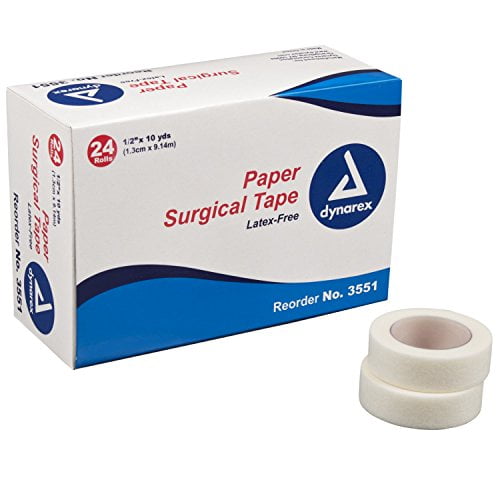 Click here for Dynarex Surgical Paper Tape Surgical 1/2 Inch X10y... prices