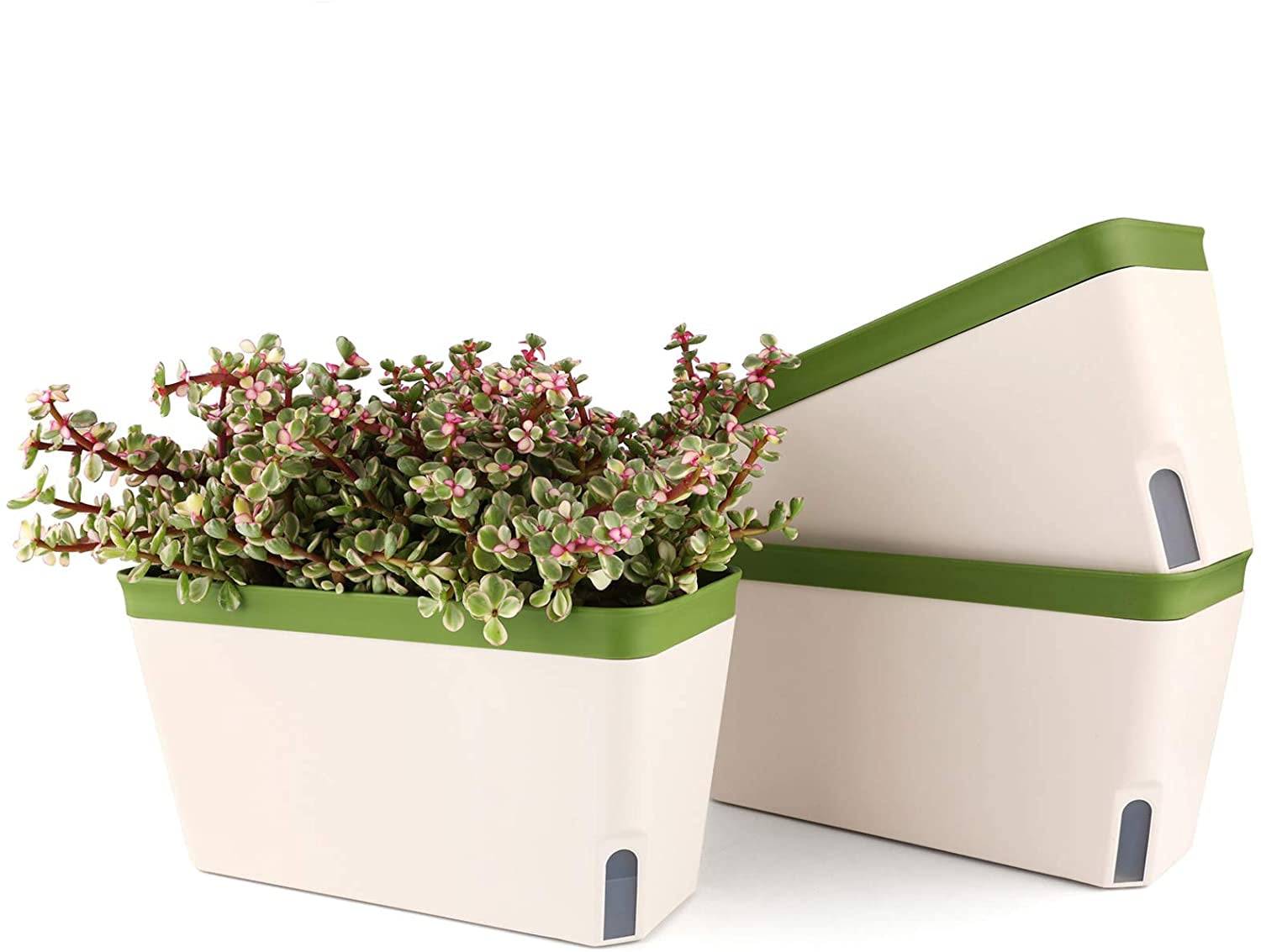 27cm Self-Watering Flower Box Herb Pot With Earth Irrigation System ...