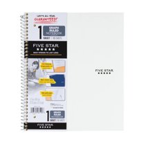 Five Star Wirebound Notebook 5 Subject, White - Walmart.com
