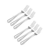 International Silver Forte Set of 6 Stainless Steel Dinner Fork Set ...