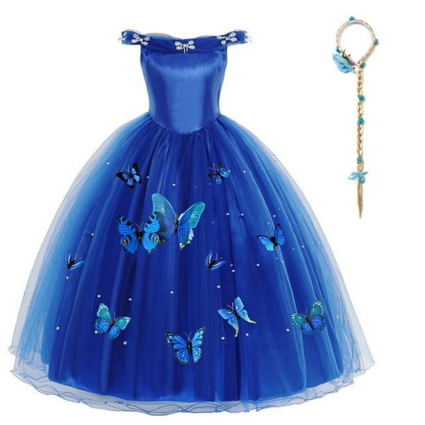 Vestidos de fiesta para niñas de Disney, vestido de princesa Cenicienta, Navidad, niños ...