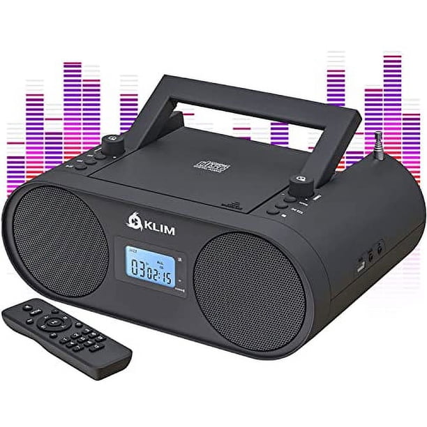 KLIM Boombox CD Player Audio System AM/FM Radio with CD Player MP3 ...