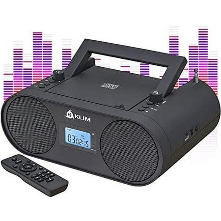 KLIM Boombox CD Player Audio System AM/FM Radio with CD Player MP3 ...