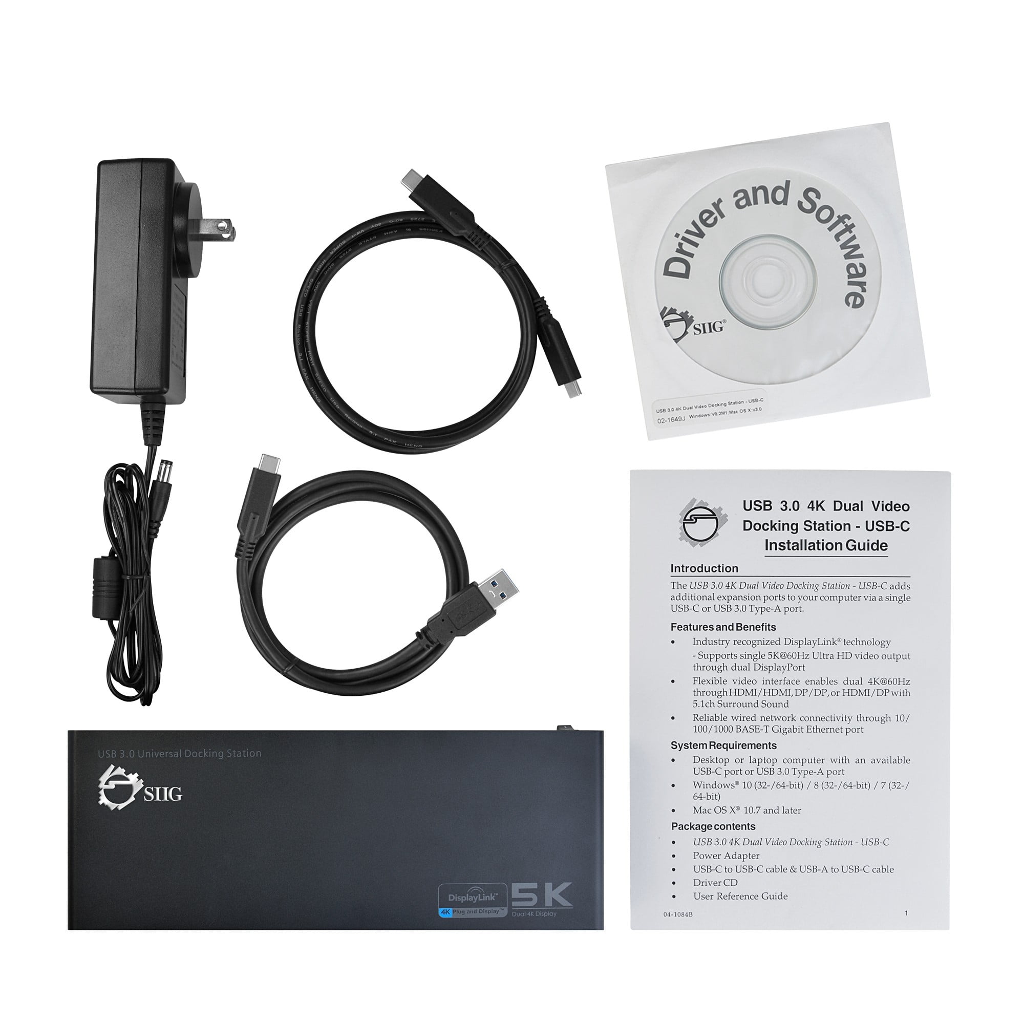 Buy SIIG USB 3.0 4K Dual Video Docking Station - USB-C Online at Lowest ...