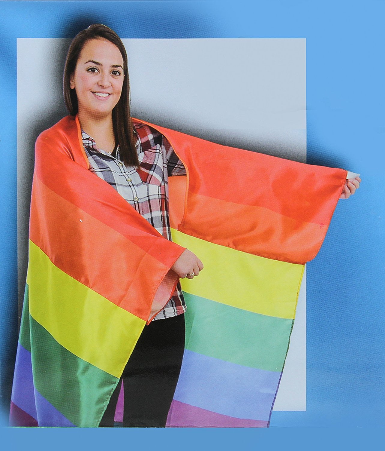 Rainbow Flag Cape 40 X 60 Gay Pride Rainbow Cape Flag Costume