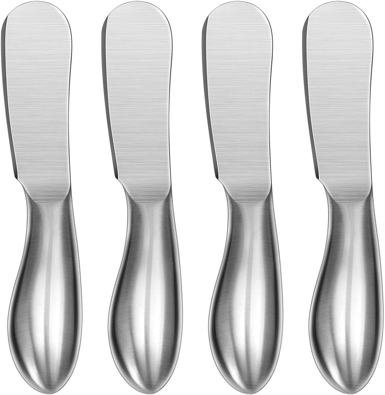 Spreading Knife Set, 4 Cheese and Butter Spreading Knife, One Piece ...