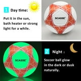 Glow in The Dark Soccer Ball Kid Size 3 ,Indoor/Outdoor Light Up ...