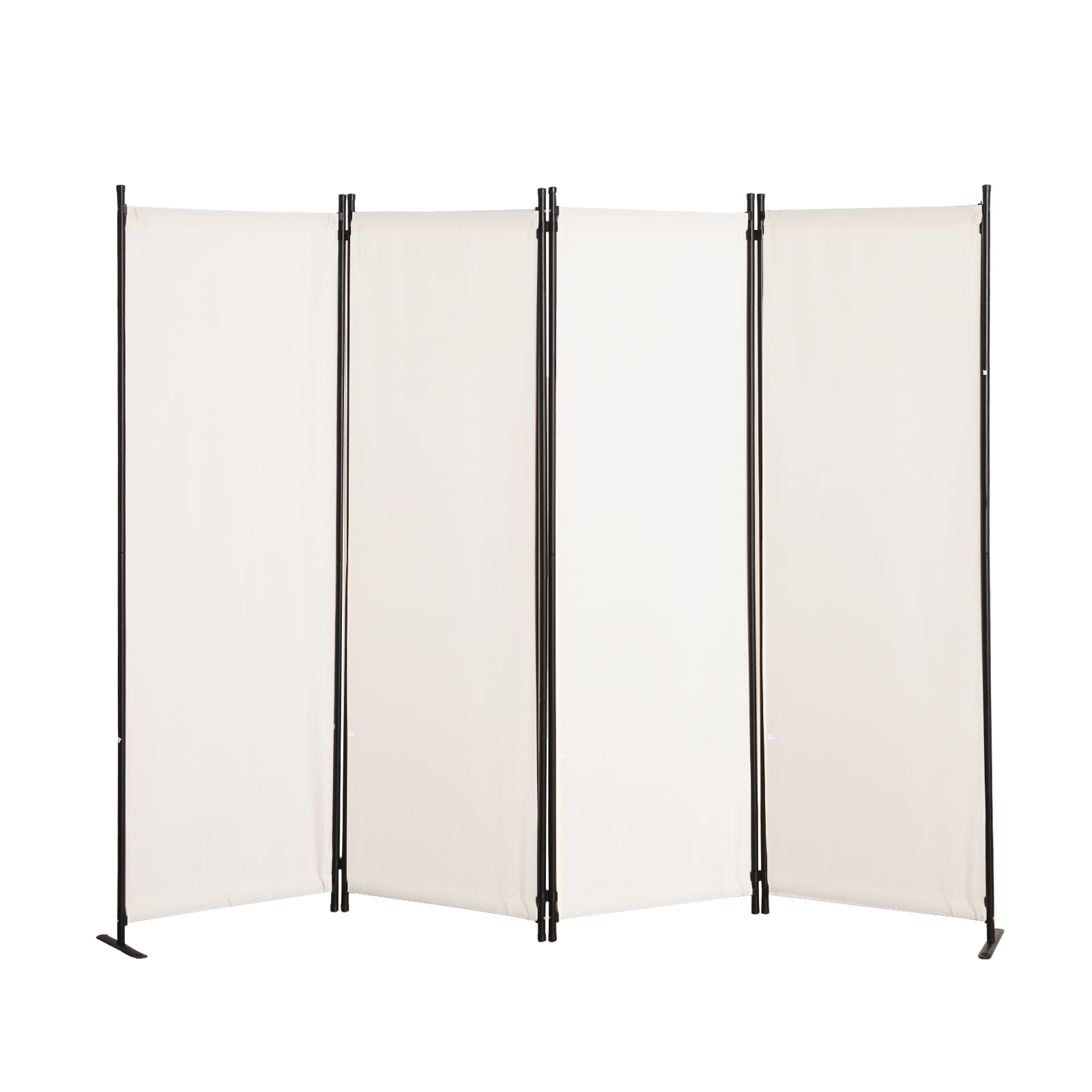 Buy 4 Panel Partition Room Dividers Folding Privacy Screen Temporary ...