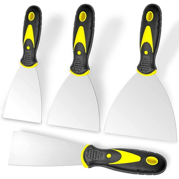 Vruelia Putty Knife, 4Pcs Paint Scraper (2, 3, 4, 5 in), Stainless ...