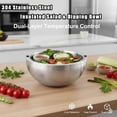 304 Stainless Steel Insulated Salad & Dipping Bowl, Double Wall Serving ...
