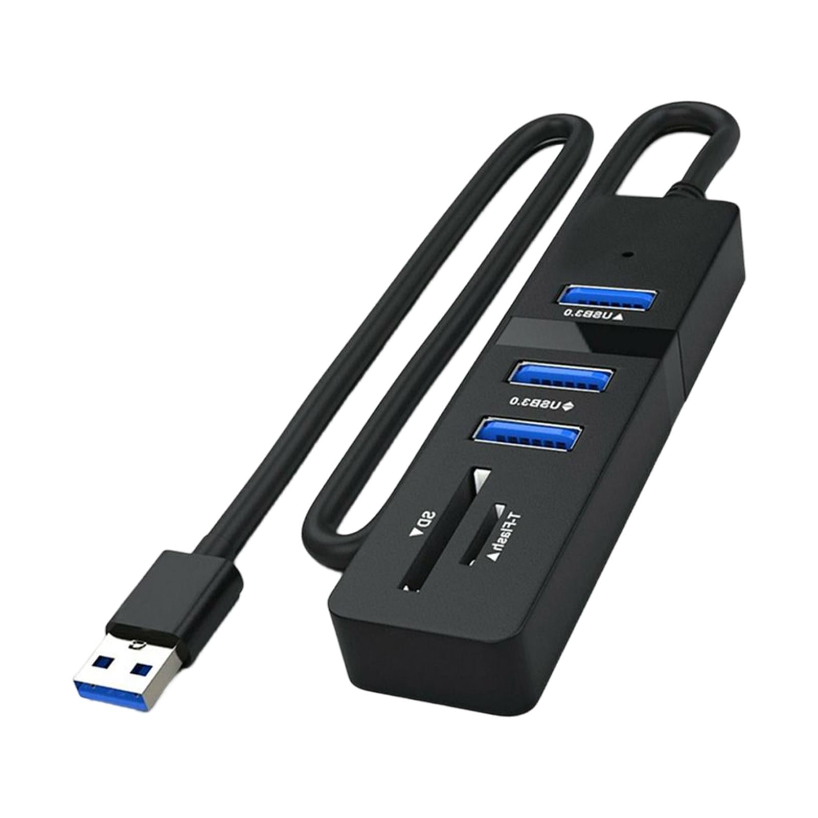 3 puertos USB 3.0 Hub Expansión TF Ranura para tarjeta Plug Play para ...