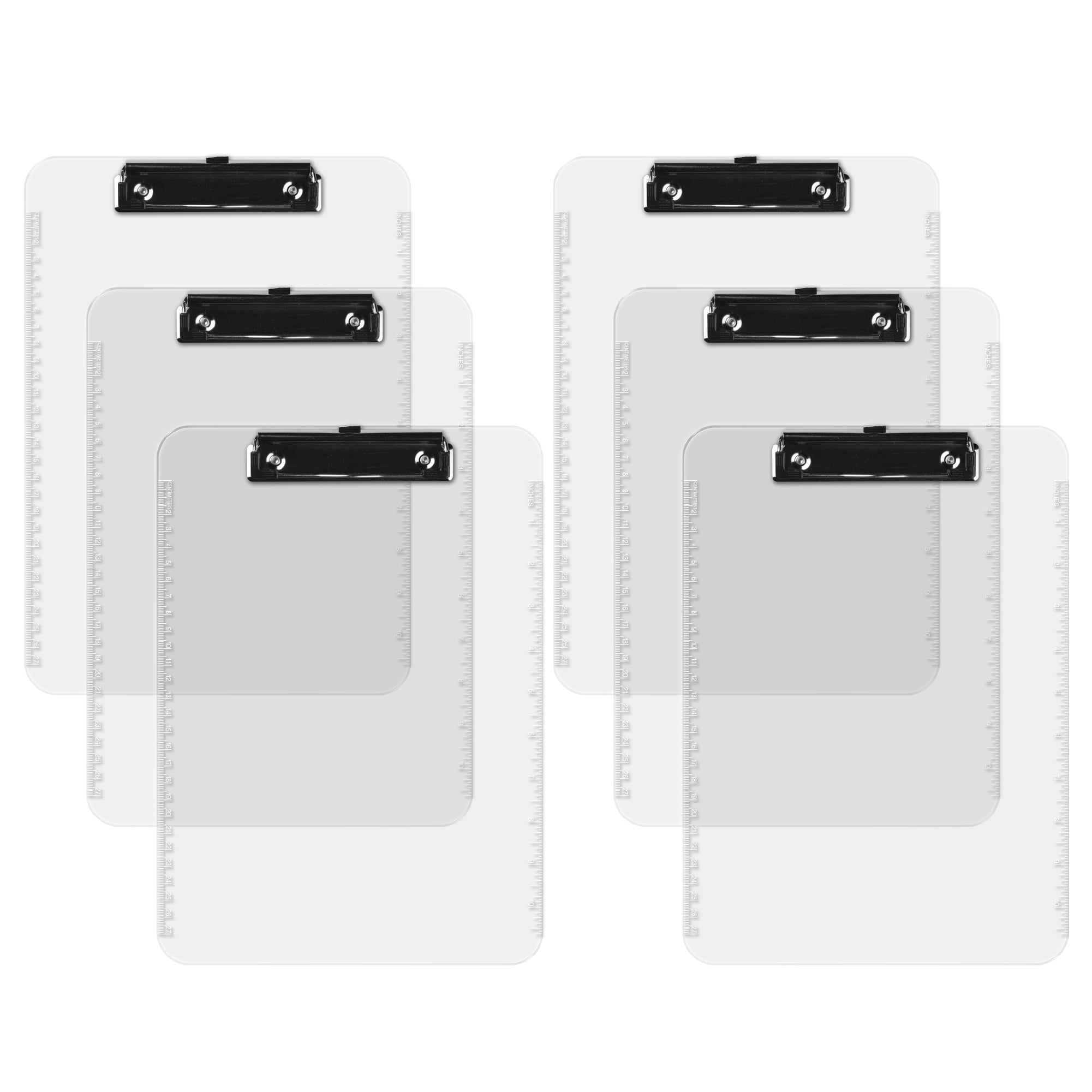 Davis Group Plastic Clipboard, Flat Clip, Clear, 6 pack - Walmart.ca