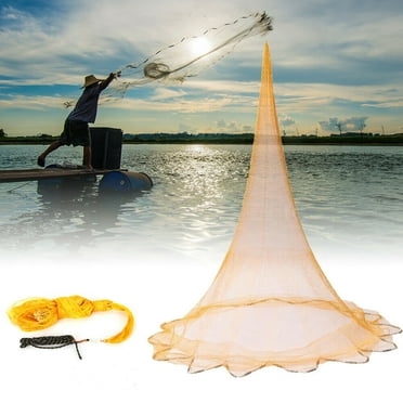 NEWEEN Cast Net 3/8" Mesh Hand Cast Fishing Net Saltwater Bait Casting ...