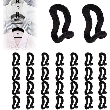 TILIYHELLO 30 Piece Flocking Hooks for Clothes, Mini Flocking Clothes ...