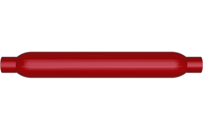 MagnaFlow Muffler Red Pack Series Glasspack 3.5in Rd 18in Body Length 2 ...