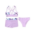 MSemis Purple Polyester Rash Guard Swimsuit Sets (Girl's) - Walmart.com