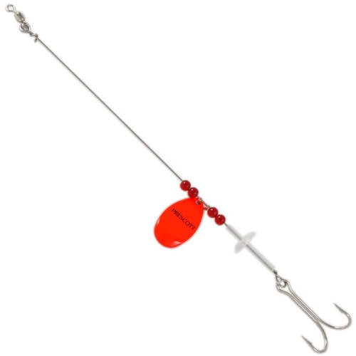 Prescott Spinner Strip-On Rig 6" Leader 1-1/4" Prescott Blade 2/0 Hook ...