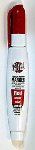 Super Met-Al 1296-1326 Squeeze Action Red Paint Marker - Walmart.com