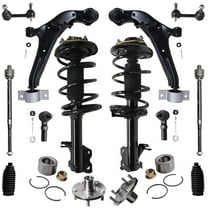 Detroit Axle - 14pc Front Struts, Lower Control Arm w/Ball Joints Sway ...