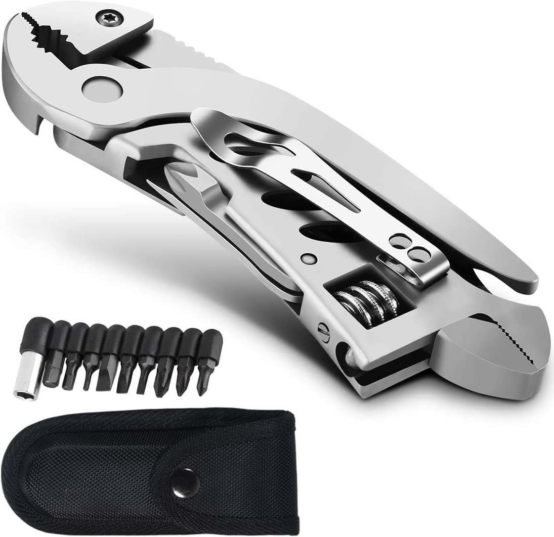 Kabb Pocket Multitool wrench with 7 Tools, Portable multi tool folding ...