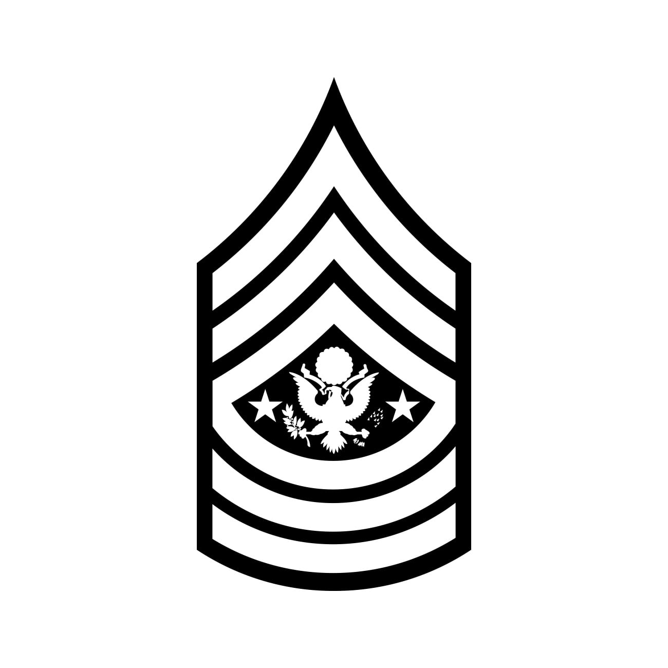 E-9 Sergeant Major of the Army Rank Sticker Decal Die Cut - Self ...