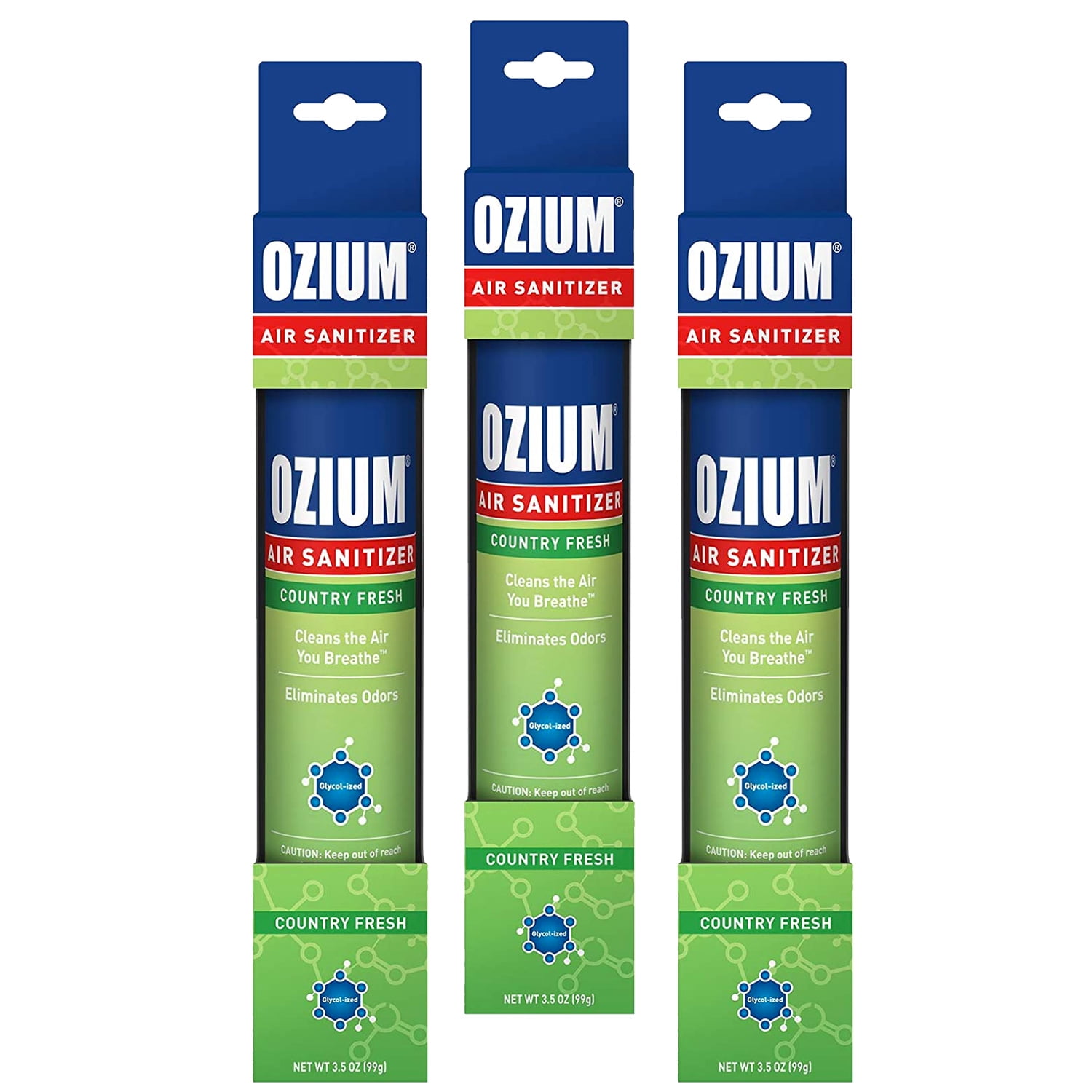 Ozium Air Sanitizer 3.5 oz. Ozium Spray, Country Fresh (3-PACK ...
