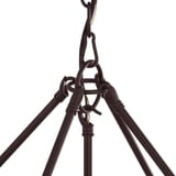 Hampton Bay Lainey 4-Light Bronze Chandelier Light Fixture with Clear ...