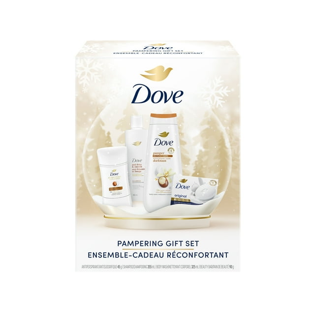 Dove Dove Gift Set for Women with Body Wash, Antiperspirant Deodorant, Shampoo and Beauty Bar ...