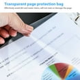 EEEkit 100 Pcs Clear Sheet Protectors, Top Loading, 3 Ring Binder ...