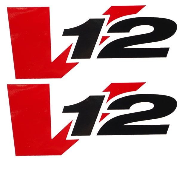 Tracker Boat Emblem Decal Sticker | V12 Black Red (Pair) - Walmart.com