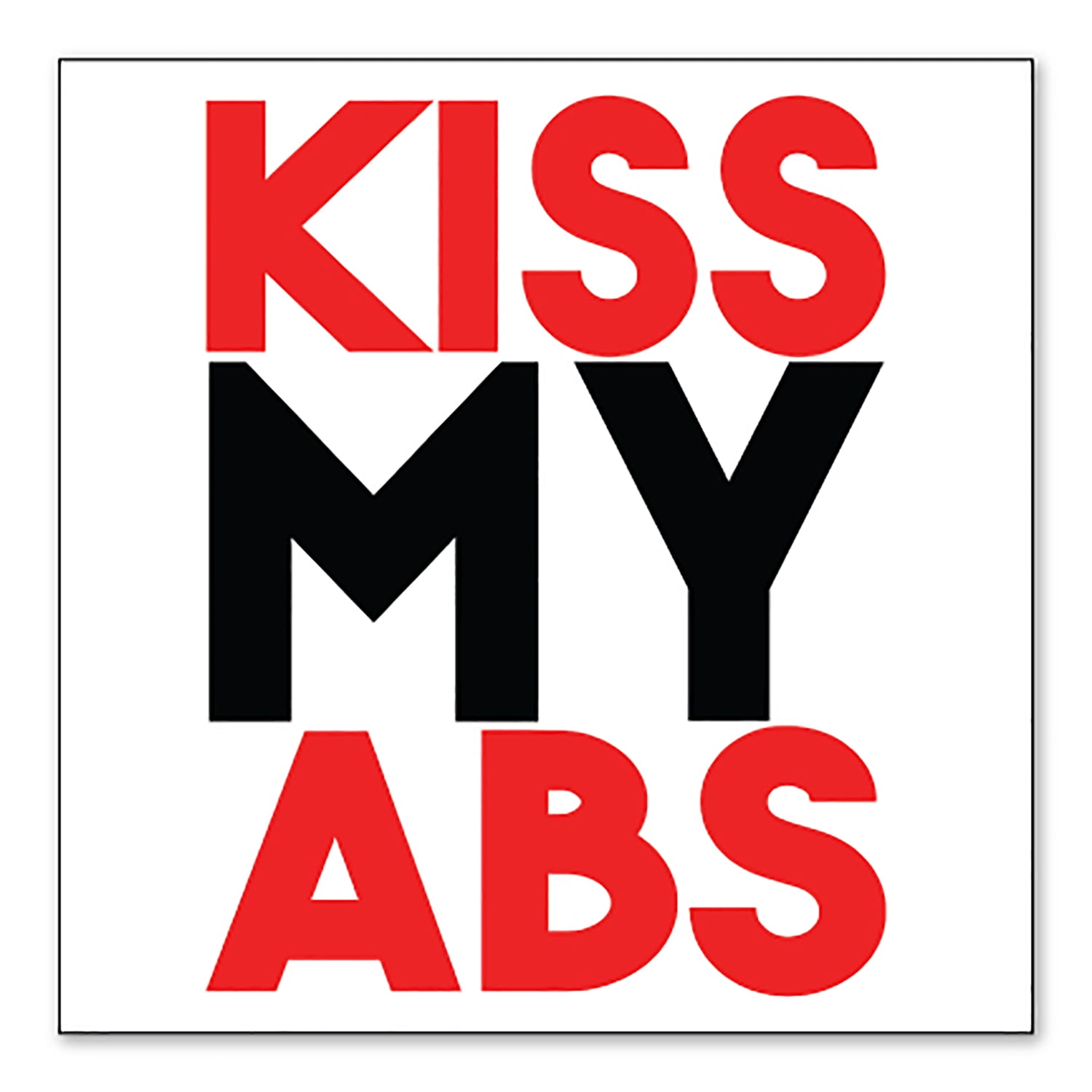 DistinctInk Custom Bumper Sticker - 8" x 8" Decorative Decal - White ...