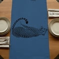Black Leopard Prints Burlap Cotton Table Runner 13x48 Inches Long ...