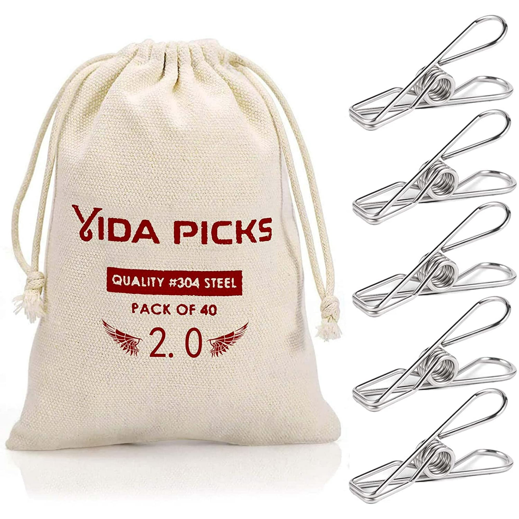Click here for Gfdyree 40 Pack Wire Clothes Pins Heavy Duty Outdo... prices