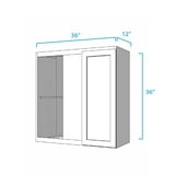 Craftline Ready to Assemble White Shaker Blind Corner Cabinet - Walmart.com